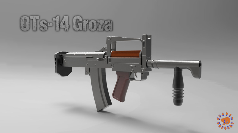 OTs-14 Groza A Russian Assault Rifle - Pinshape