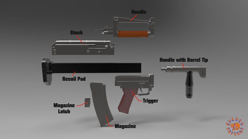 OTs-14 Groza A Russian Assault Rifle - Pinshape