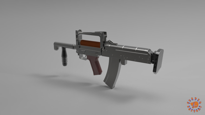 OTs-14 Groza A Russian Assault Rifle - Pinshape