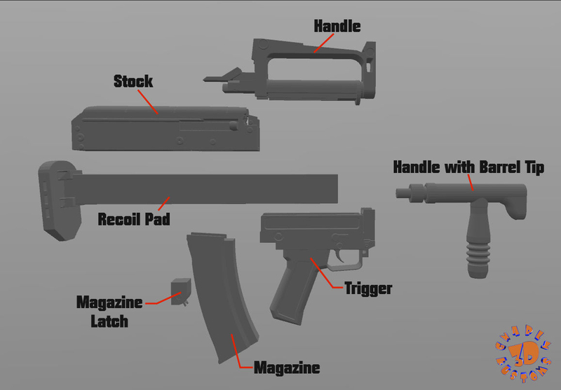 OTs-14 Groza A Russian Assault Rifle - Pinshape