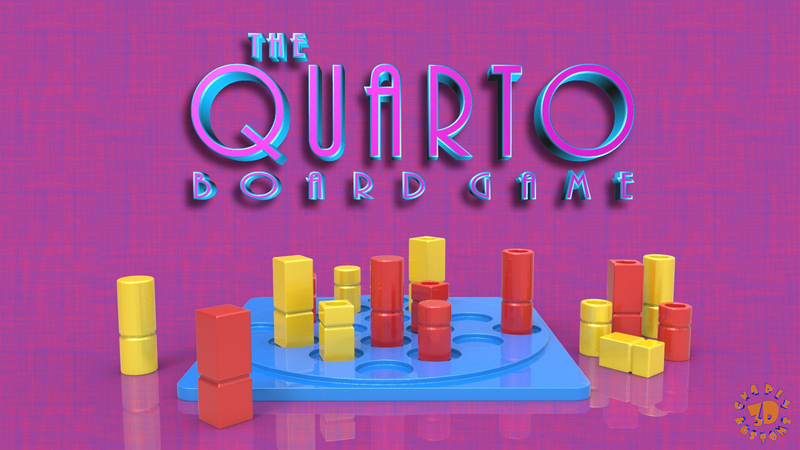 Quarto Board Game - Pinshape