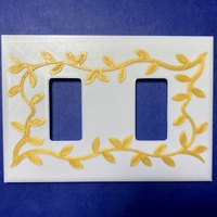 3D Printed Switch plate with trees branches - BTicino model by ...