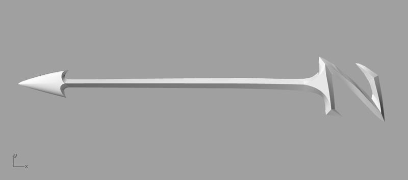 Zedd Staff from Mighty Morphin Power Rangers 3D print model - Pinshape