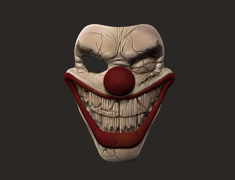 Twisted metal killer clown mask cosplay halloween helmet - Pinshape