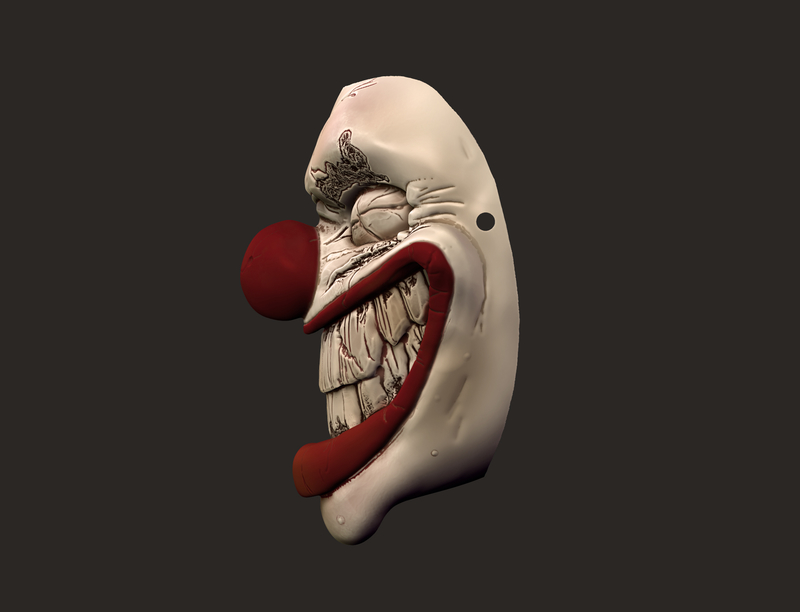 Twisted metal killer clown mask cosplay halloween helmet - Pinshape