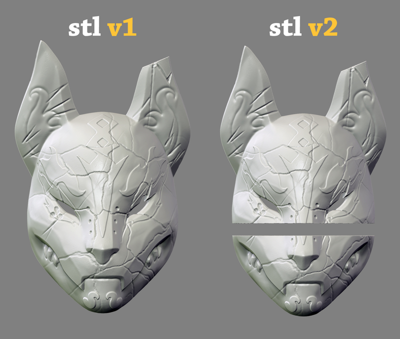 Fortnite Drift Mask Special Kitsune Cosplay STL File - Pinshape