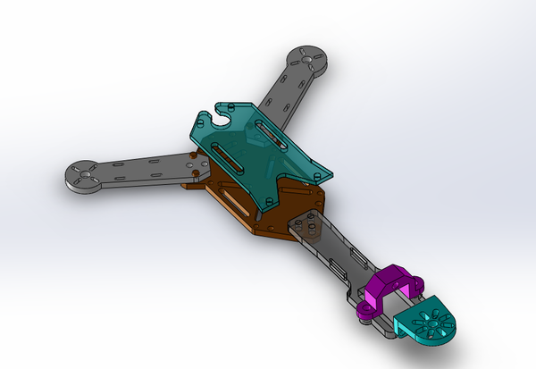 tricopter frame - Pinshape