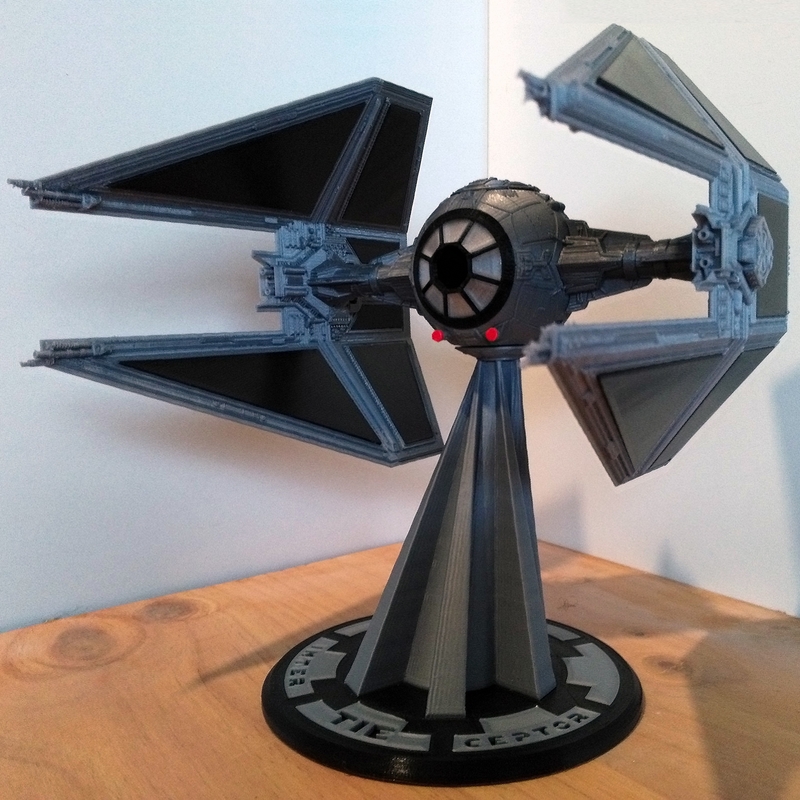 STAR WARS TIE INTERCEPTOR – Detailed & Printable - Pinshape
