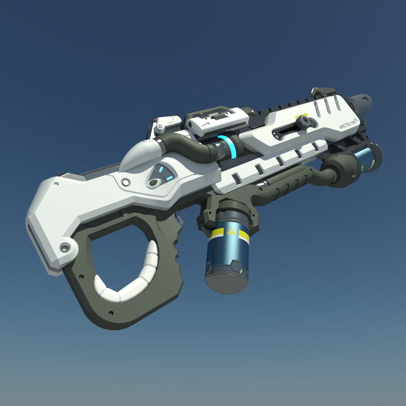 Jack Morrison Alpine Soldier 76 Pulse rifle gun Overwatch - Pinshape