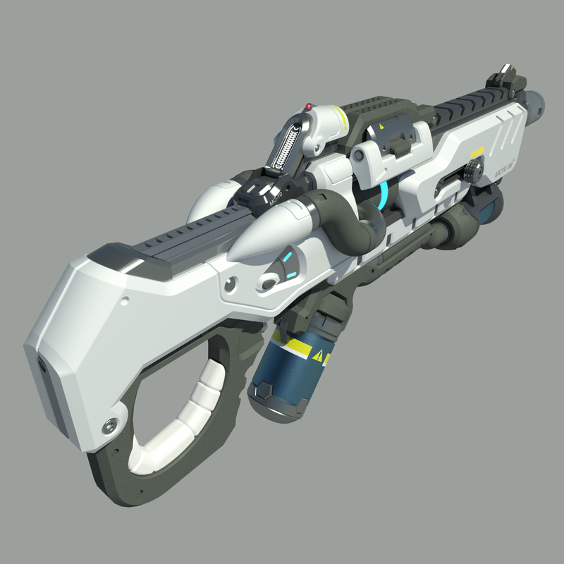 Jack Morrison Alpine Soldier 76 Pulse rifle gun Overwatch - Pinshape