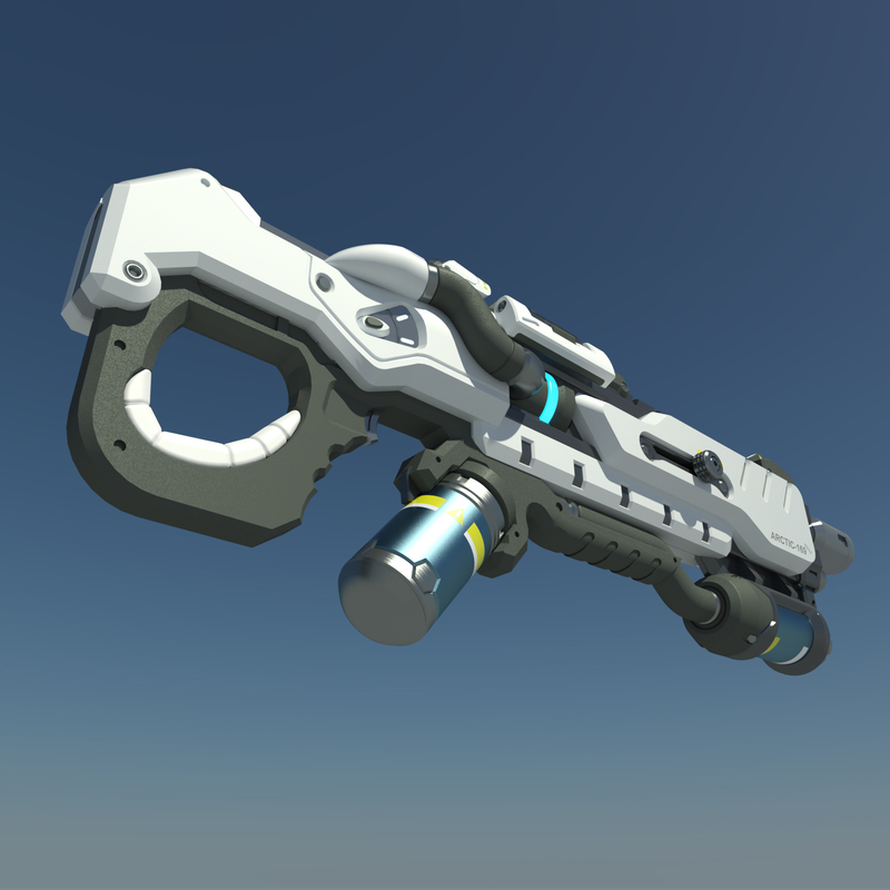 Jack Morrison Alpine Soldier 76 Pulse rifle gun Overwatch - Pinshape