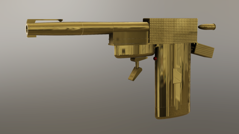 007 The Man With The Golden Gun - Francisco Scaramanga Gun - Pinshape