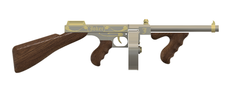 FULL SIZE Tommy Gun Prop - Pinshape