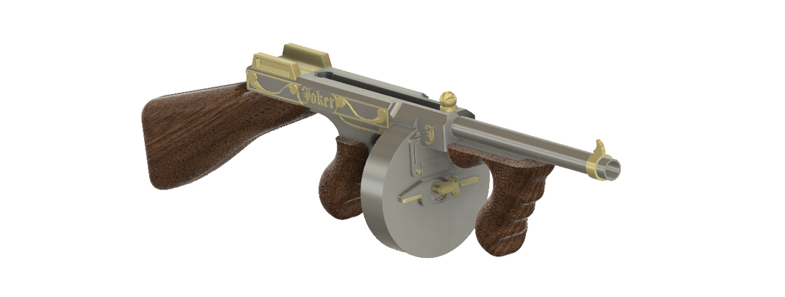 3D Printed FULL SIZE Tommy Gun Prop by Strother | Pinshape