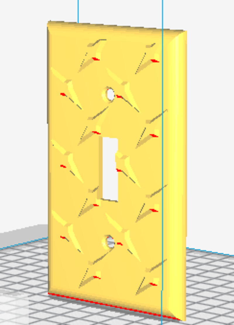 Diamond Plate Light Switch Cover - Pinshape