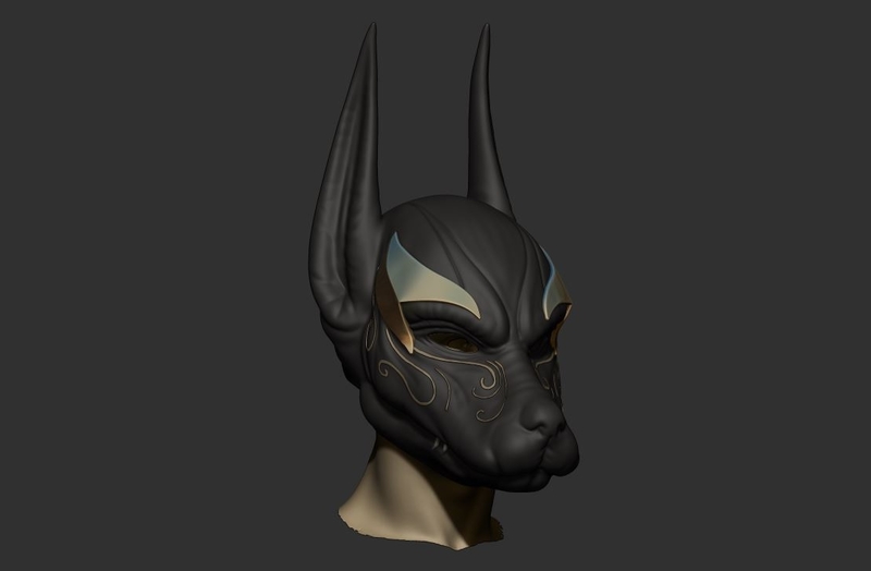 Anubis Helmet For Cosplay - Pinshape