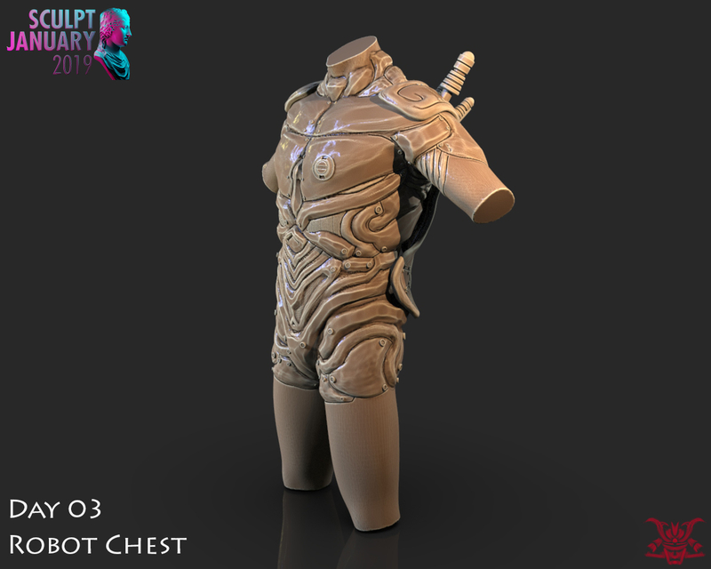 Scifi Robot Torso - Pinshape
