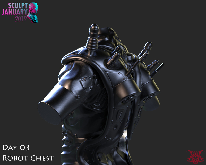 Scifi Robot Torso - Pinshape