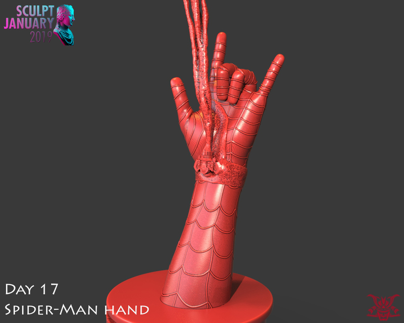 Spider-Man Hand - Pinshape