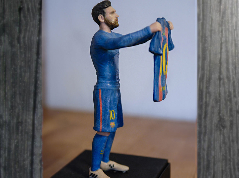 Lionel Messi ready for full color 3D printing - Pinshape