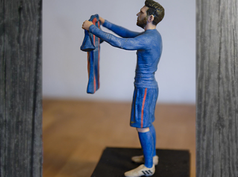 Lionel Messi ready for full color 3D printing - Pinshape