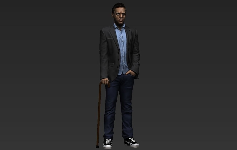 MD Gregory House ready for full color 3D printing - Pinshape