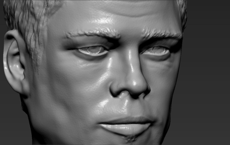 Tyler Durden Brad Pitt from Fight Club 3D printing ready - Pinshape
