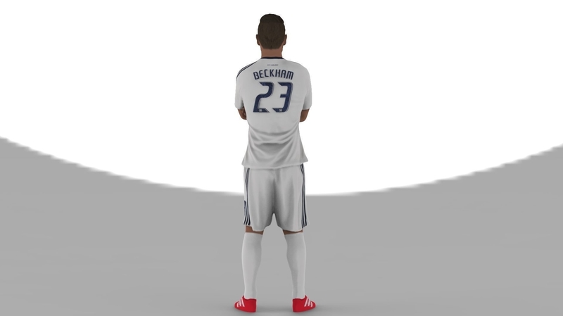 David Beckham LA Galaxy ready for full color 3D printing - Pinshape