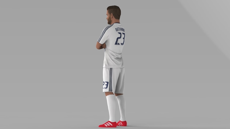 David Beckham LA Galaxy ready for full color 3D printing - Pinshape