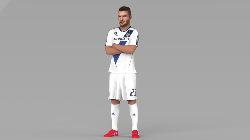 David Beckham LA Galaxy ready for full color 3D printing - Pinshape