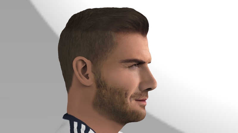 David Beckham LA Galaxy ready for full color 3D printing - Pinshape