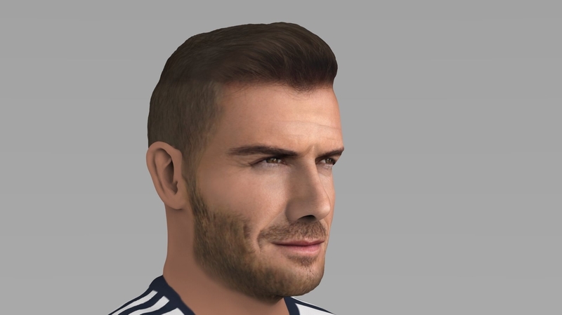 David Beckham LA Galaxy ready for full color 3D printing - Pinshape