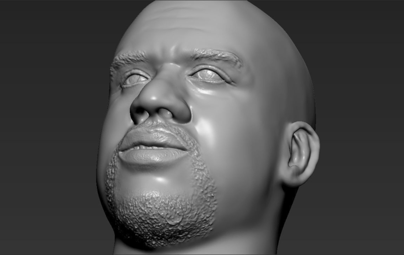 Shaq ONeal bust ready for full color 3D printing - Pinshape