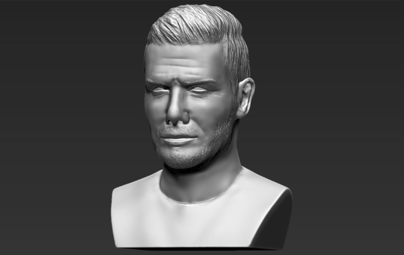 David Beckham bust 3D printing ready stl obj - Pinshape