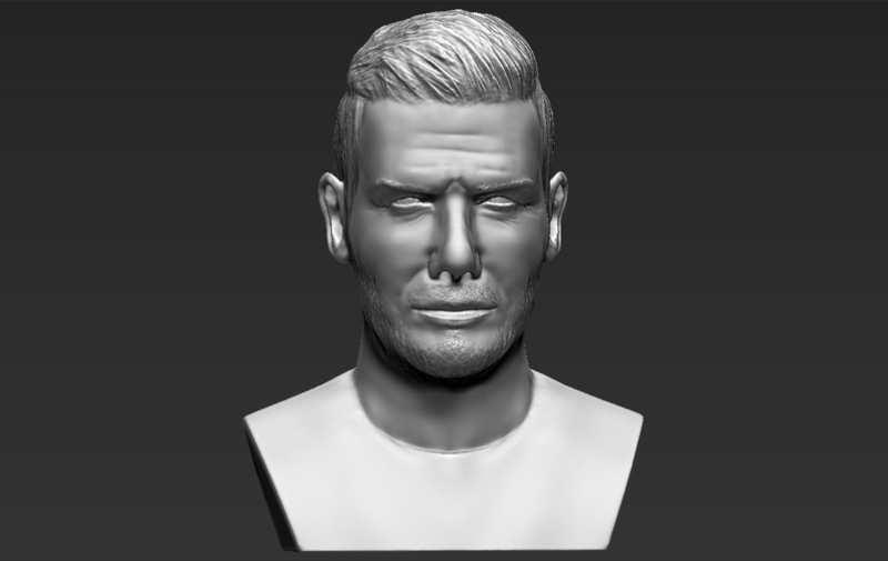 David Beckham bust 3D printing ready stl obj - Pinshape