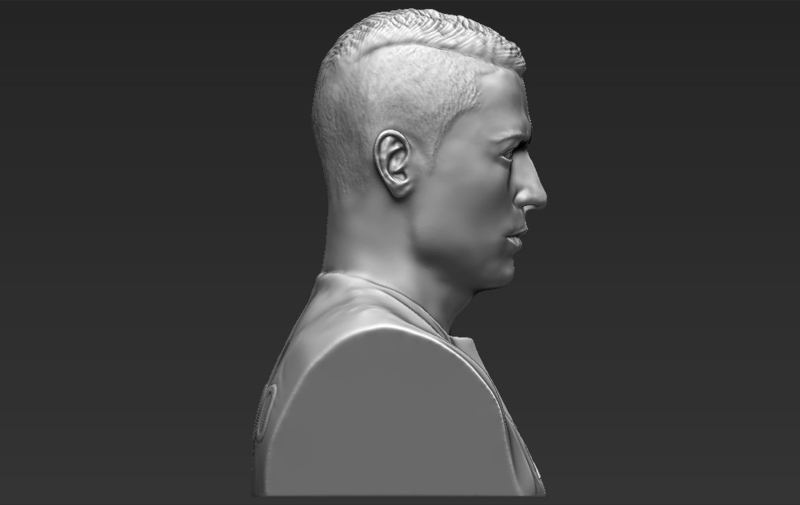 Cristiano Ronaldo bust 3D printing ready stl obj - Pinshape