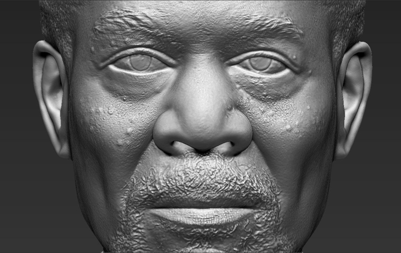 Morgan Freeman bust 3D printing ready stl obj - Pinshape