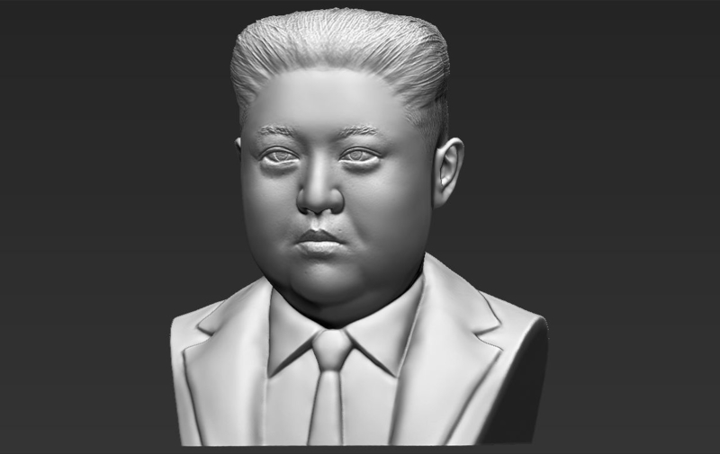 Kim Jong-un bust 3D printing ready stl obj - Pinshape