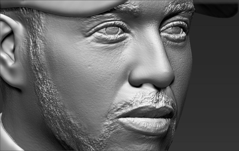 Lewis Hamilton bust 3D printing ready stl obj - Pinshape