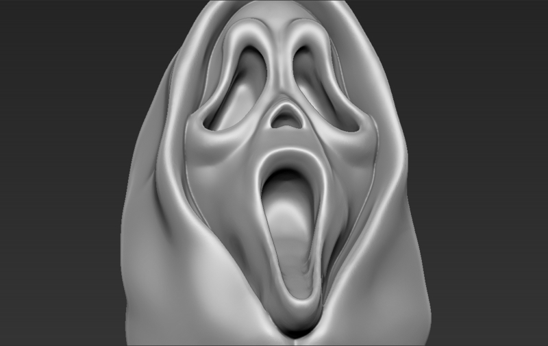 Ghostface from Scream bust 3D printing ready stl obj - Pinshape