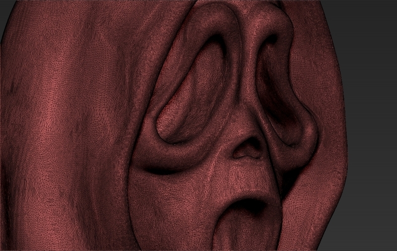 Ghostface from Scream bust 3D printing ready stl obj - Pinshape