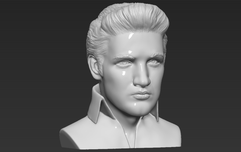 Elvis Presley bust 3D printing ready stl obj - Pinshape