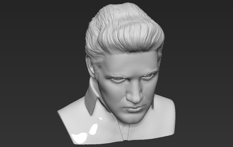 Elvis Presley bust 3D printing ready stl obj - Pinshape