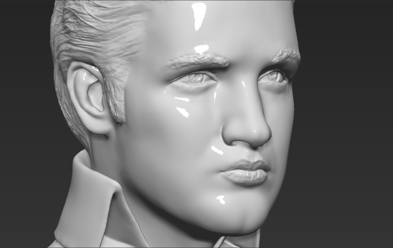 Elvis Presley bust 3D printing ready stl obj - Pinshape