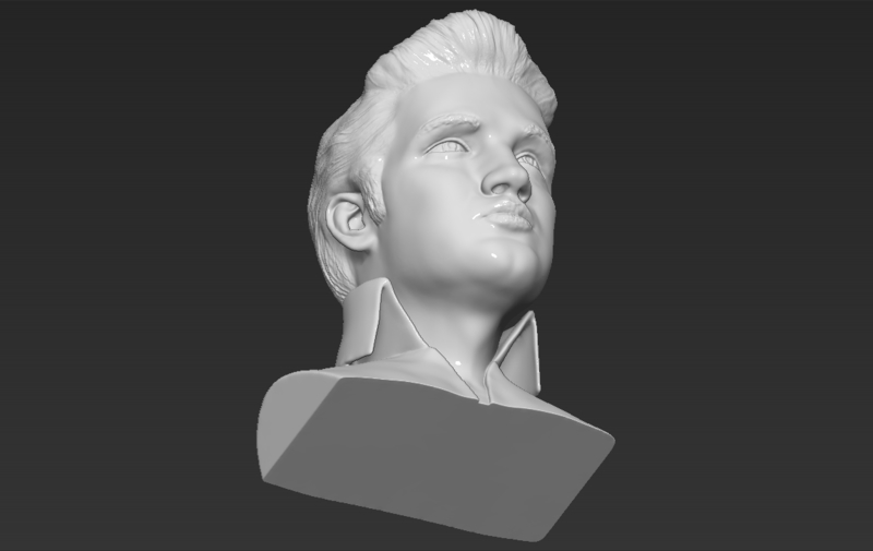 Elvis Presley bust 3D printing ready stl obj - Pinshape