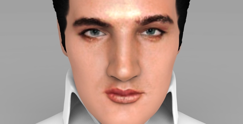 Elvis Presley bust ready for full color 3D printing - Pinshape