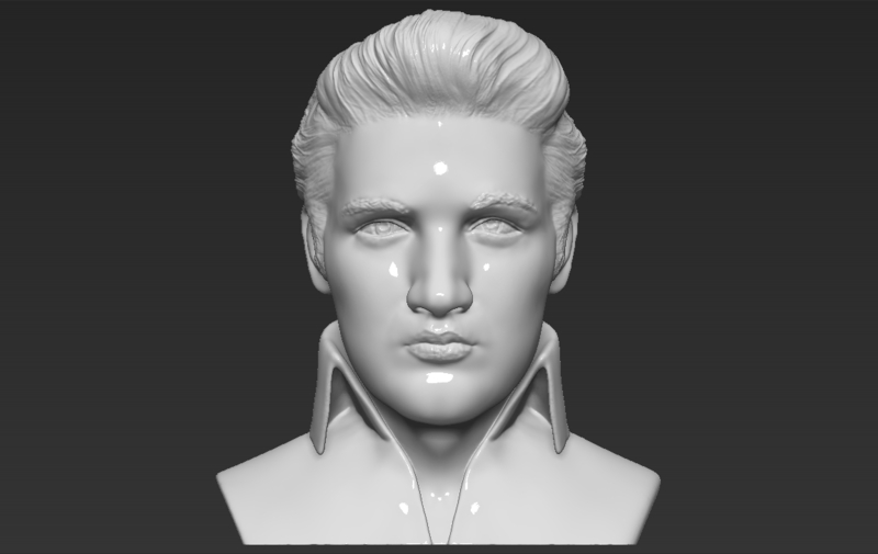 Elvis Presley bust ready for full color 3D printing - Pinshape