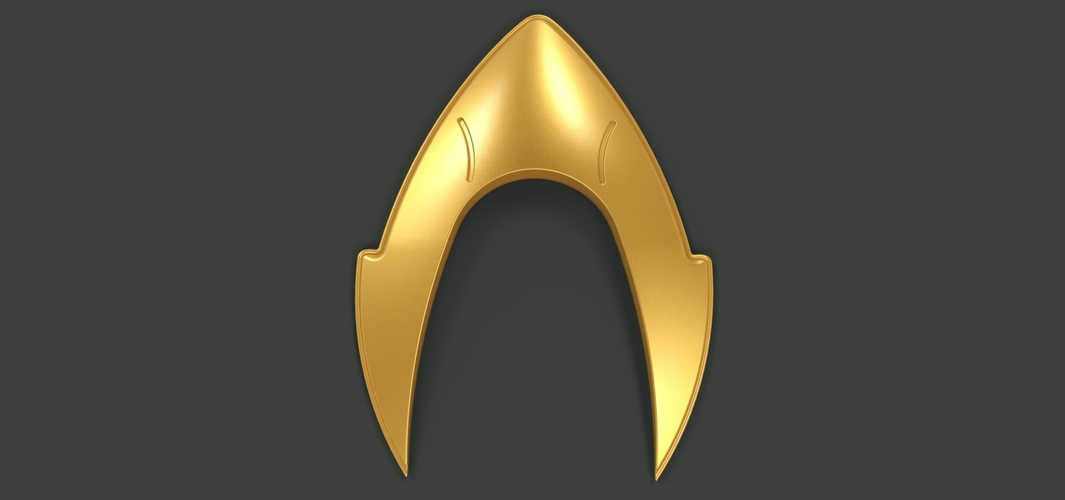 3D Printed Emblem of Mera from DC by CosplayItemsRock | Pinshape