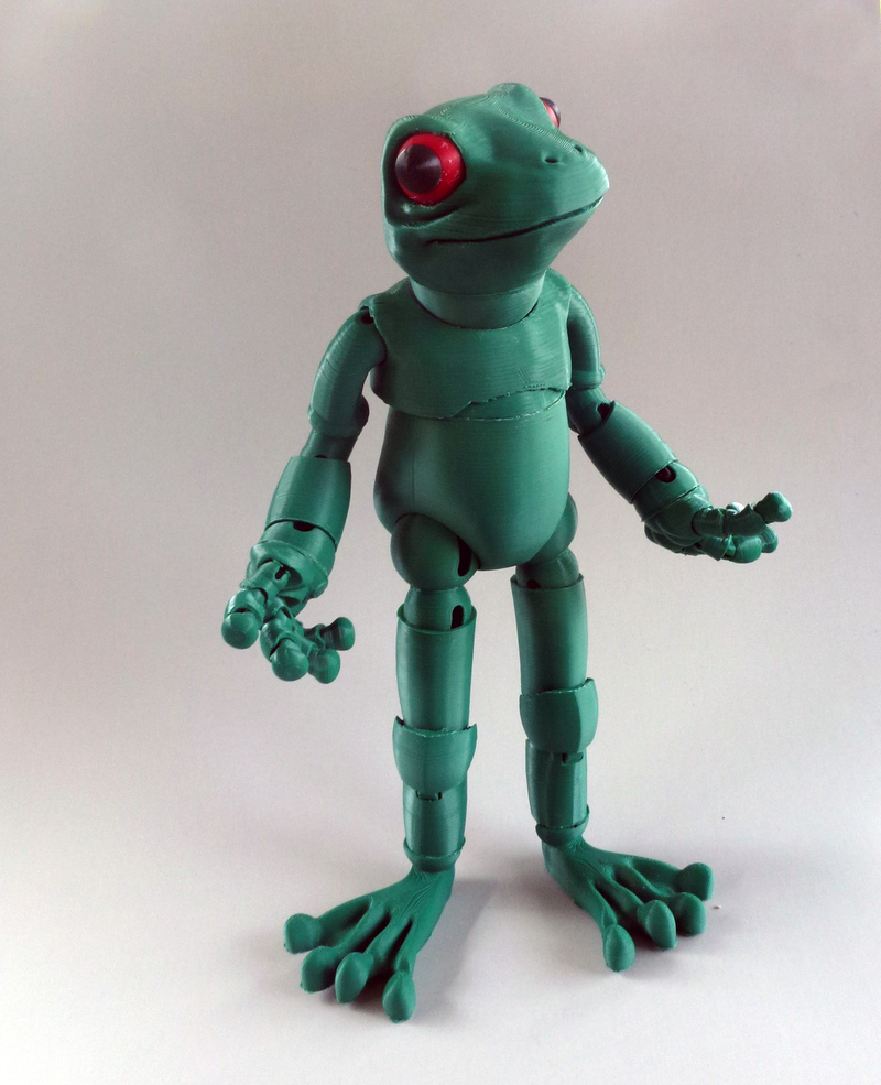 Froggy: the 3D printed ball-jointed frog doll - Pinshape