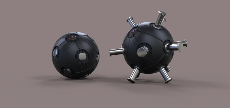 Mini Bat bomb - Pinshape
